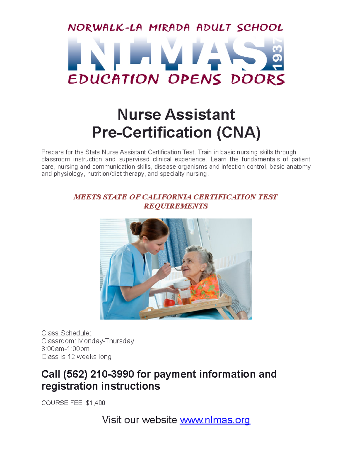 CNA Pre-Certification Course Info - Essential Details for Enrollment ...