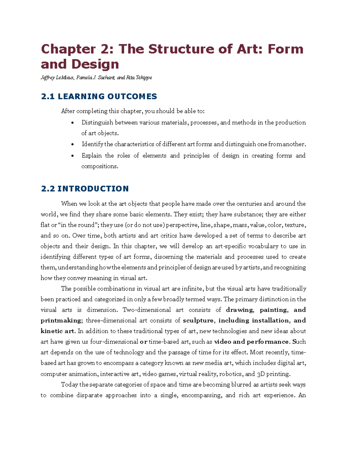 Chapter 2: Understanding Art Structure and Design Concepts - Studocu