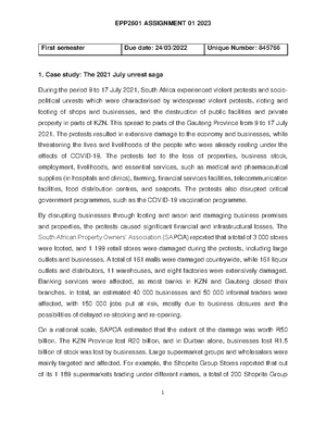 Final Examination Portfolio OF Evidence FOR2605 Scene OF Incident 2021 - PORTFOLIO OF EVIDENCE ...