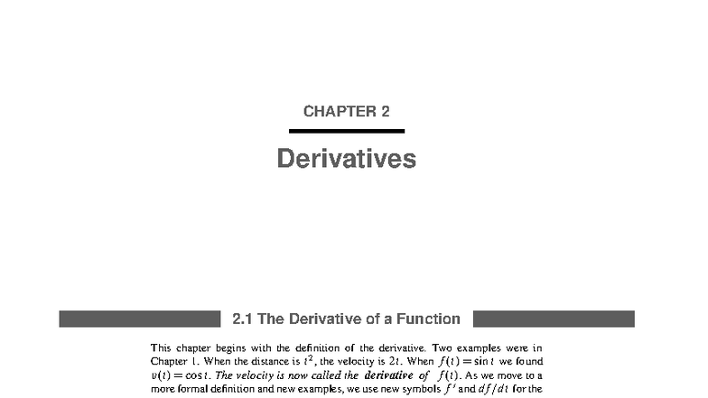 CH2 Derivatives: Understanding the Definition and Examples - Studocu