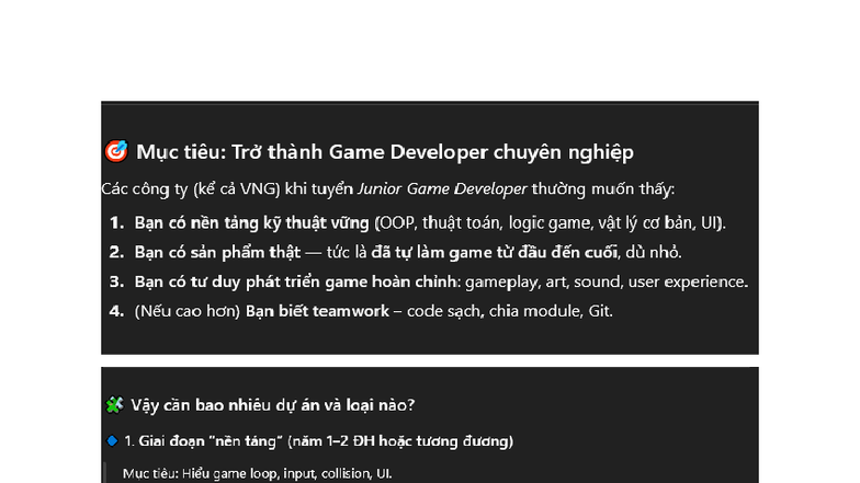 Game Developer Career Path: From Junior to Professional - Studocu