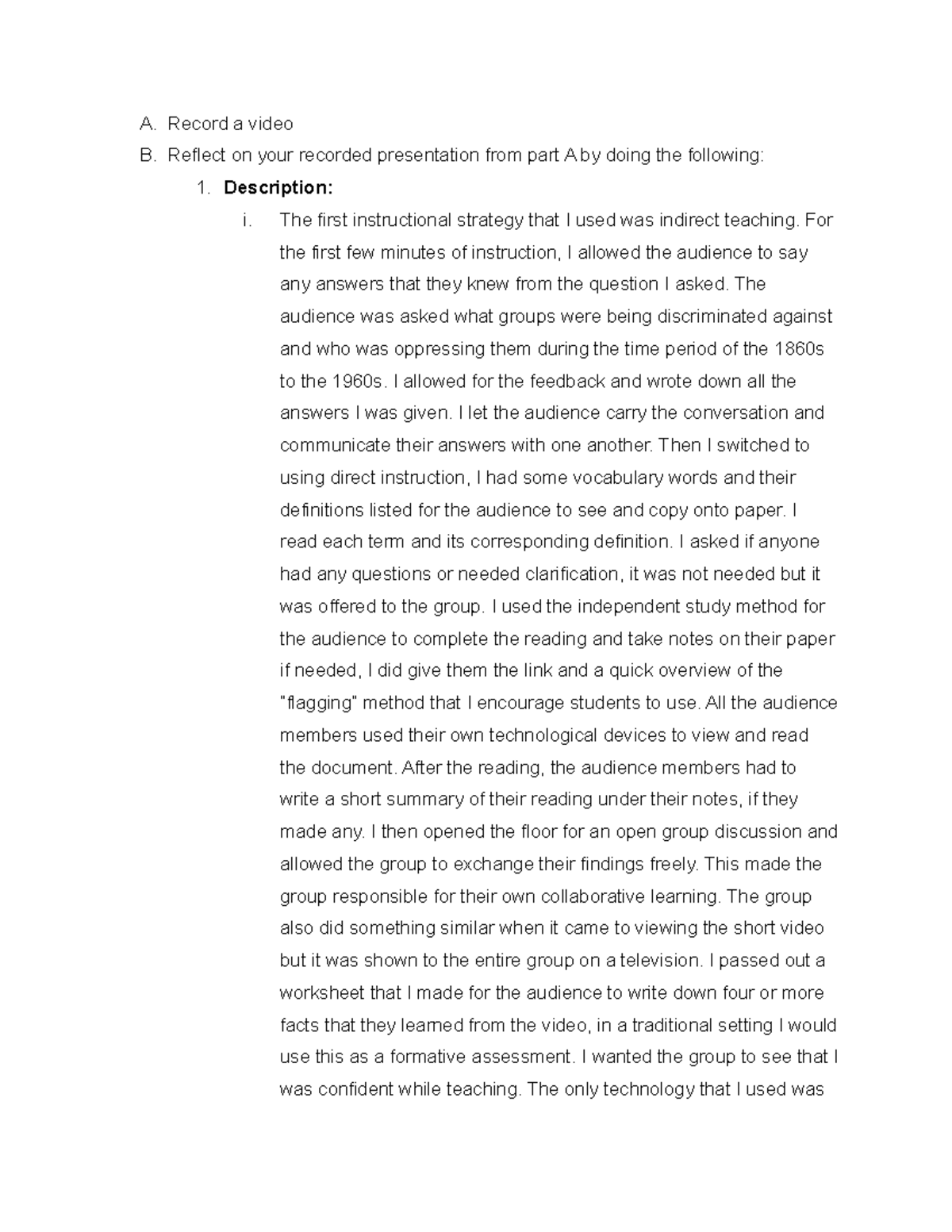 Task 4 WGU D091 - task 4 for Instruction to Curriculum, instruction ...