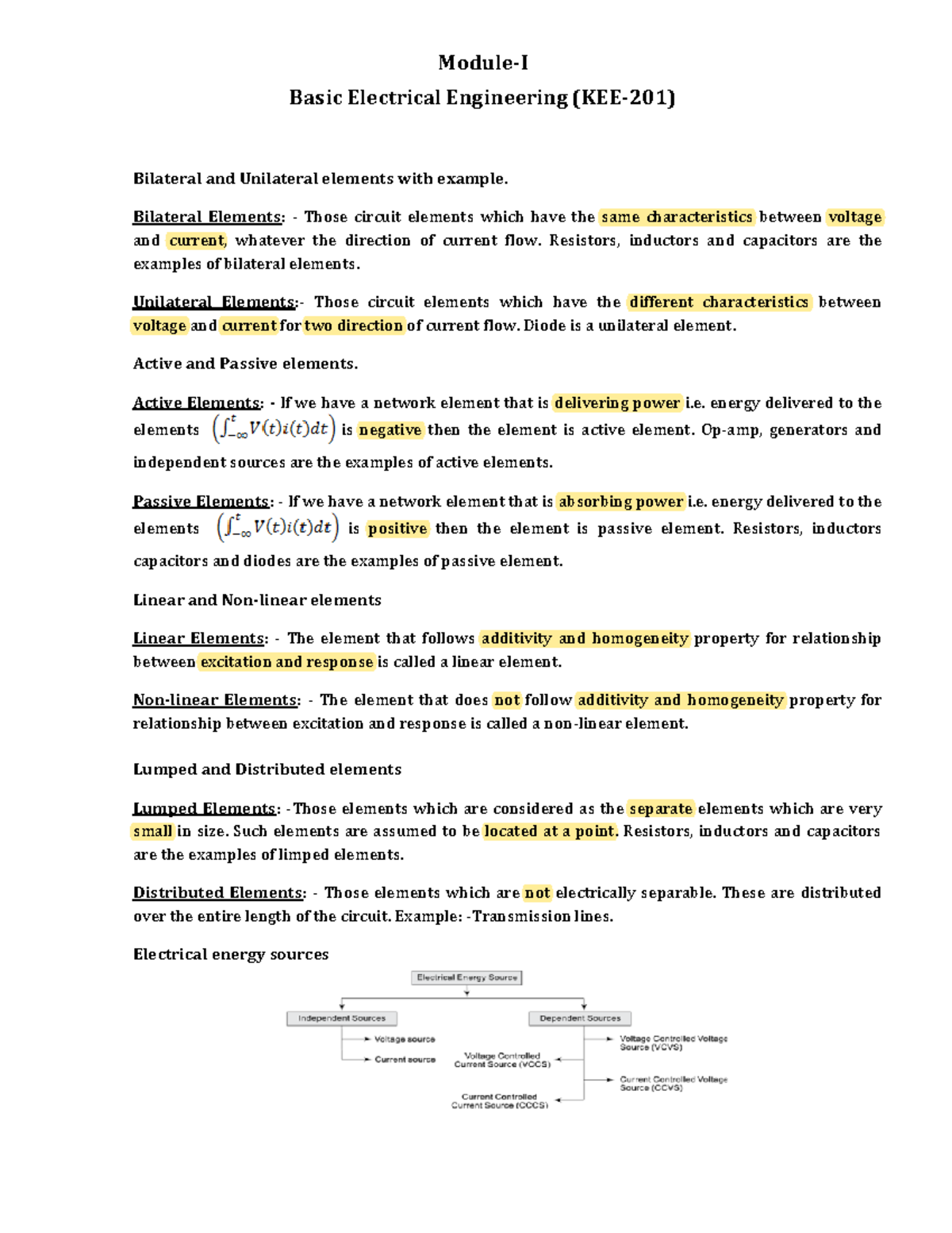 Module 1 - Theory & Numericals on KVL, KCL, Superposition, Star-Delta ...
