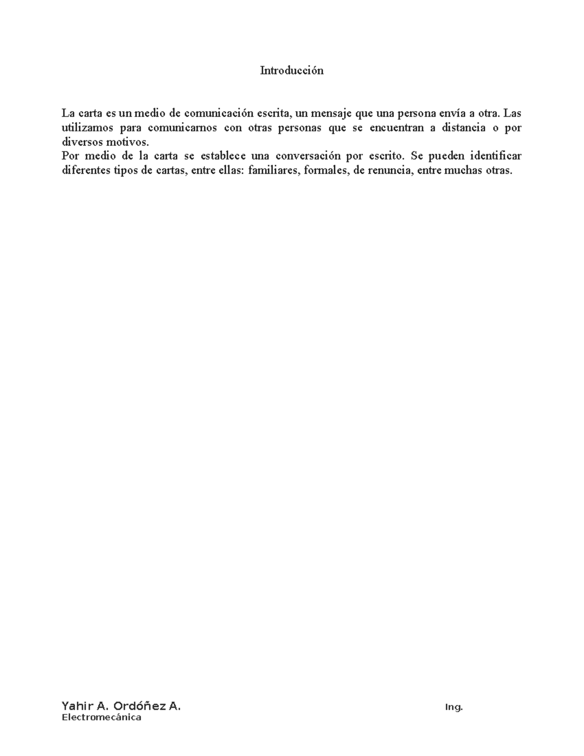 17906021 estilos de cartas - Introducción La carta es un medio de ...