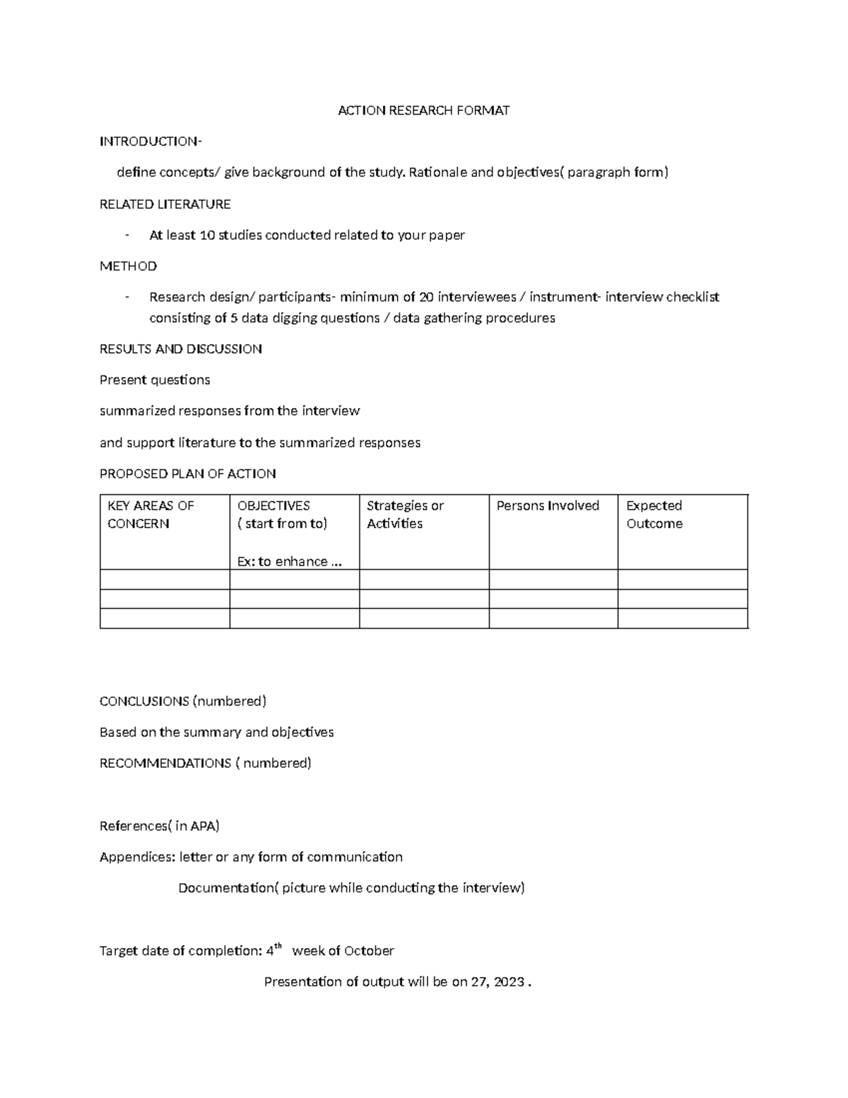 Action- Research- Format-CLB - ACTION RESEARCH FORMAT INTRODUCTION ...