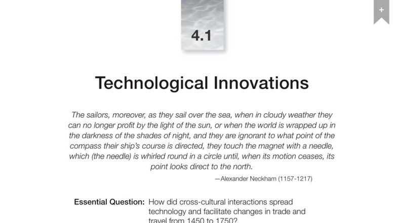 4.1 Technological Innovations in Navigation and Trade (1450-1750) - Studocu