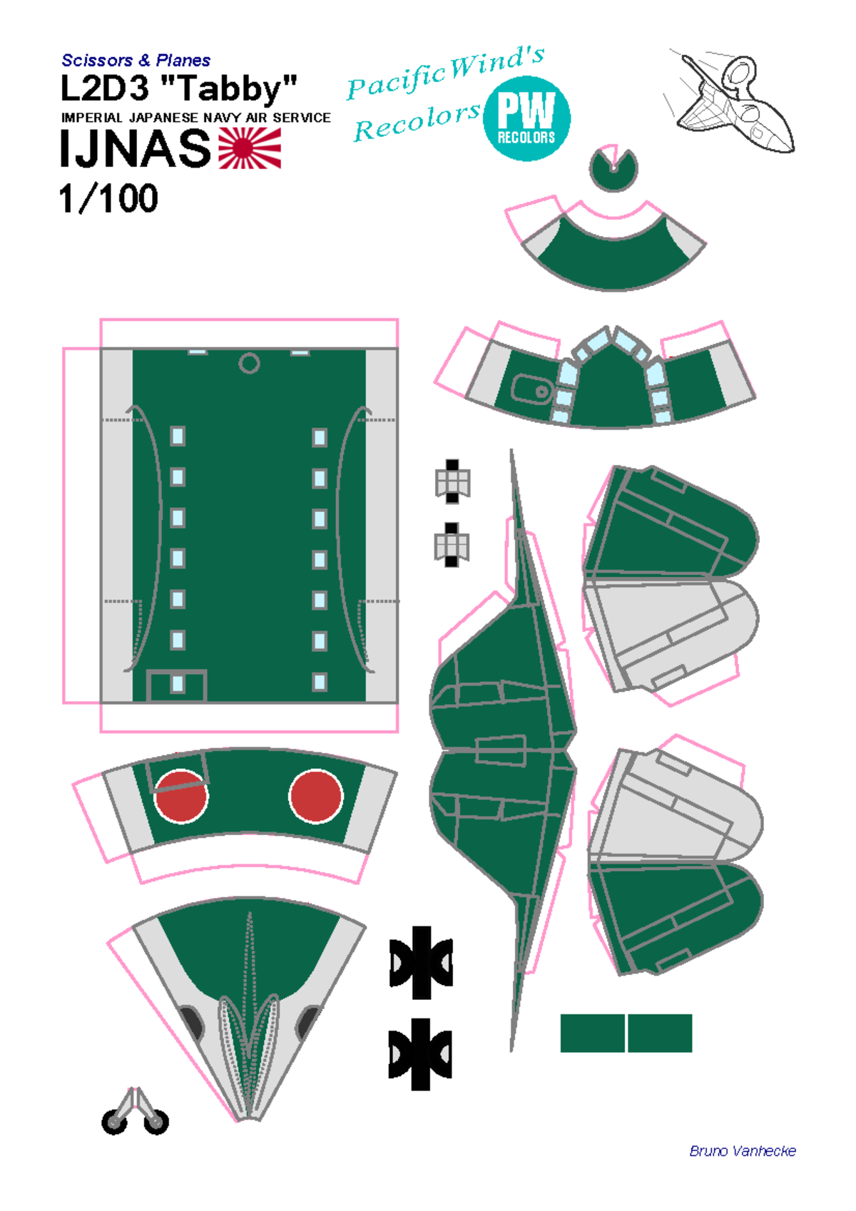 L2D3 Tabby - paper airplane model - Basic Calculus - Scissors & Planes ...