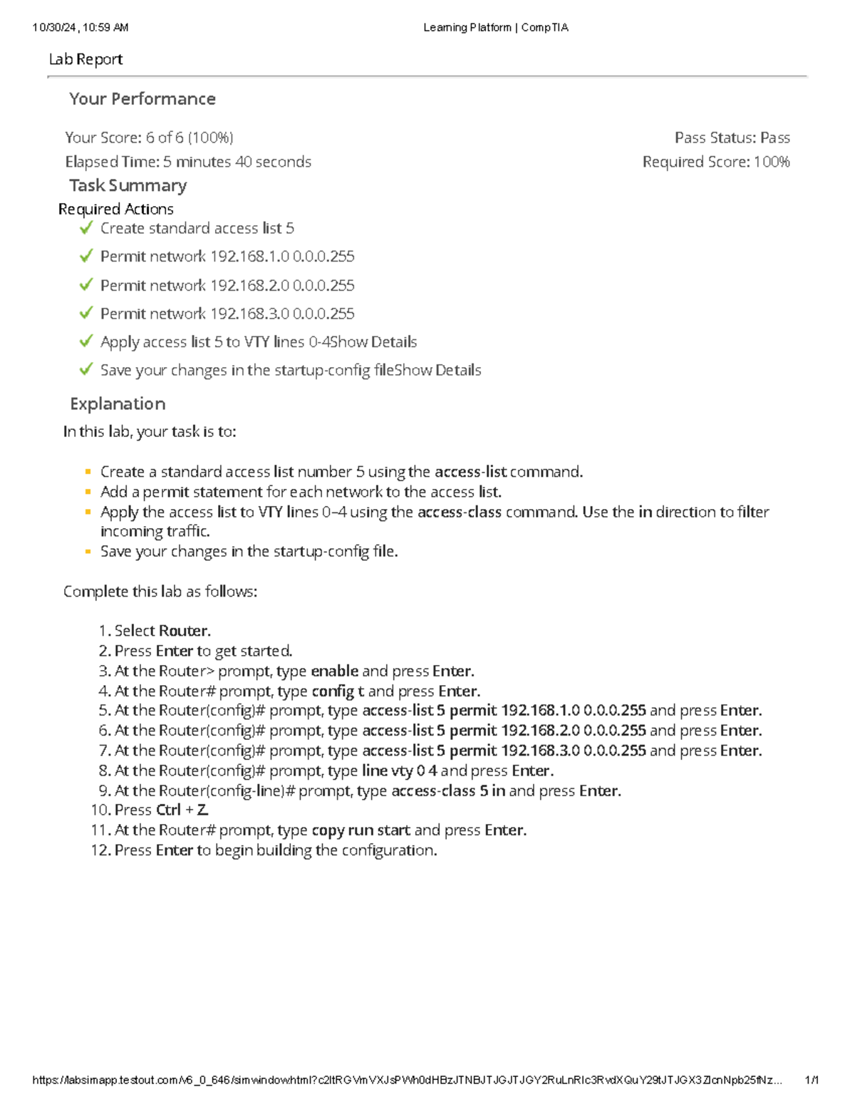 12.1.8 - Graded Lab Simulation for Telnet and SSH Access Restrictions ...