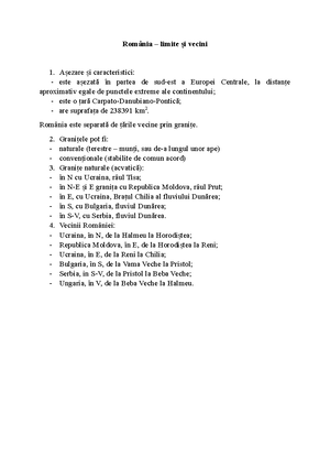 Romania - limite și vecini, test 5 minute - Practică în învățământul ...