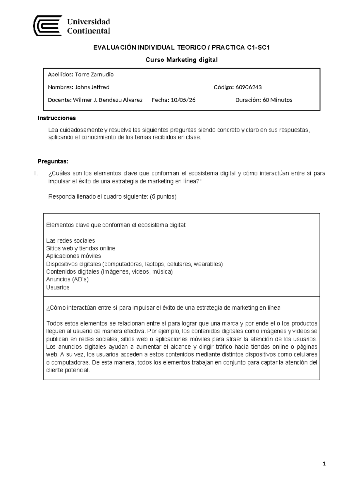 C1-SC1 - Evaluación Individual: Teórico-Práctica en Mkt Digital - Studocu