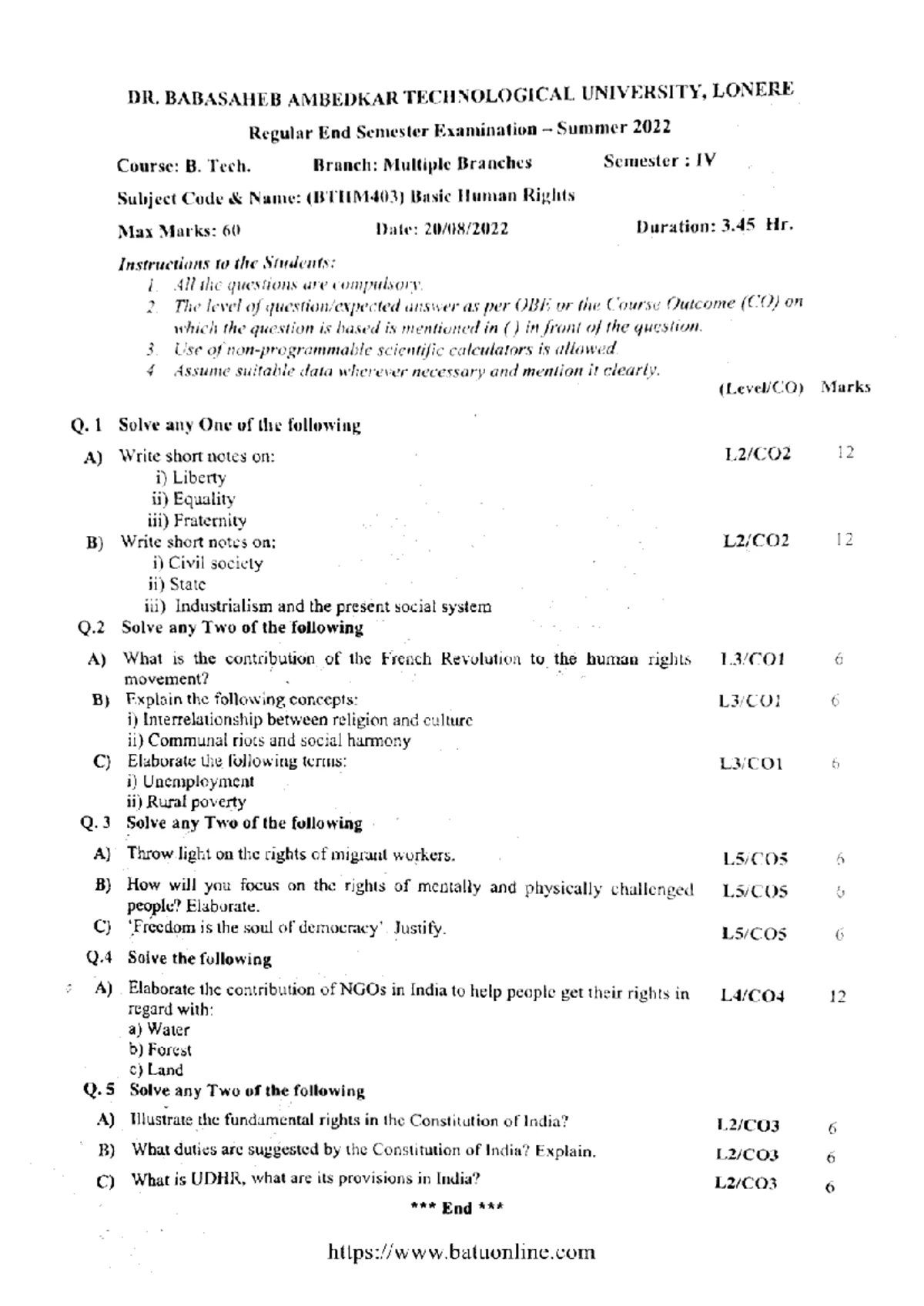 SY CSE Affiliated NEP Syllabus for B.Tech 2025-2026 - Studocu