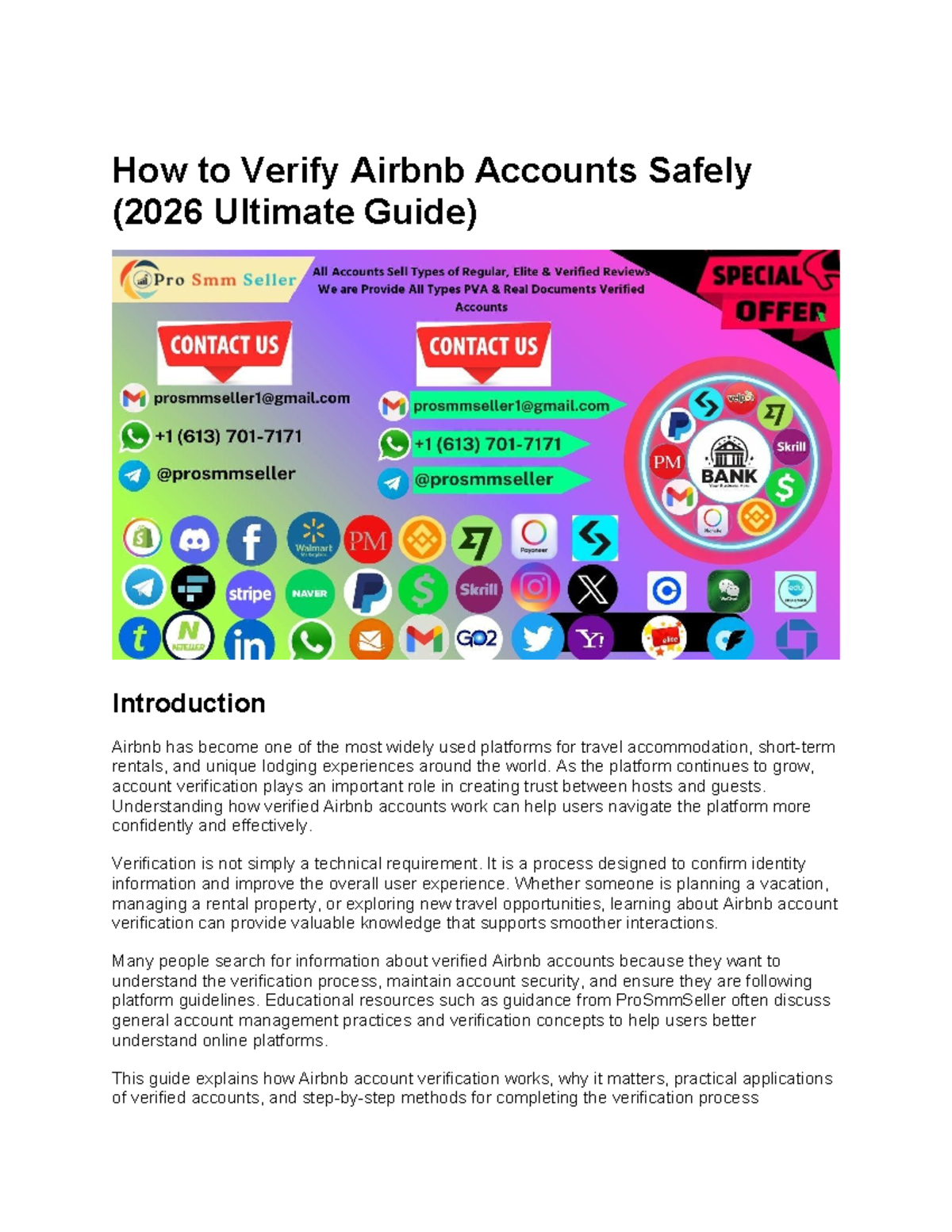 How to Safely Verify Airbnb Accounts: 2026 Guide - Studocu