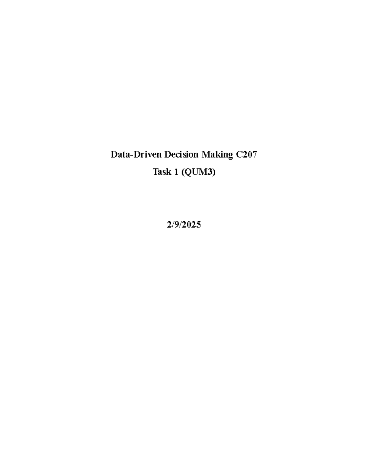 Wgu C207 Task 1 Linear Regression Analysis First Draft Data Driven