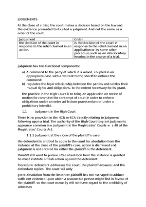 PLEADINGS NOTES - Plea The plea is essentially the defendant’s reply to ...