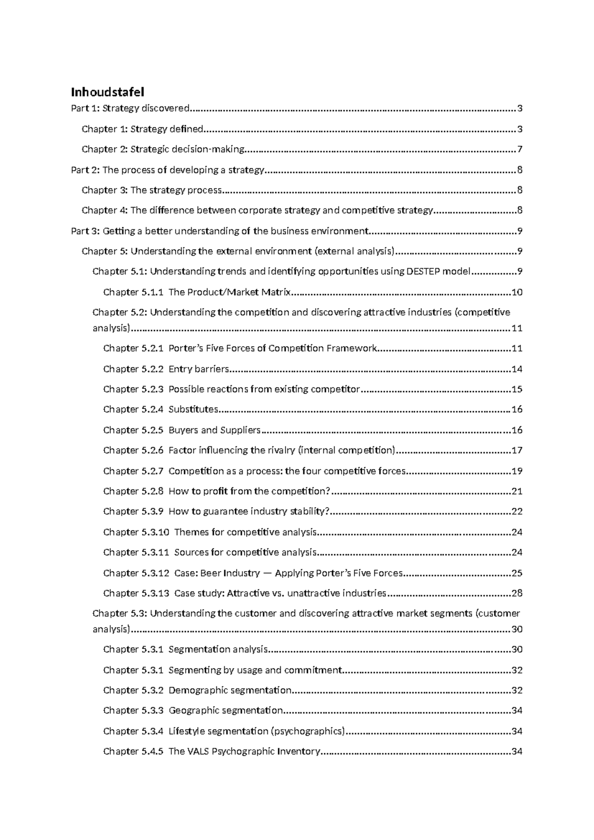 Strategic Management Overview: Key Concepts and Frameworks - Studocu