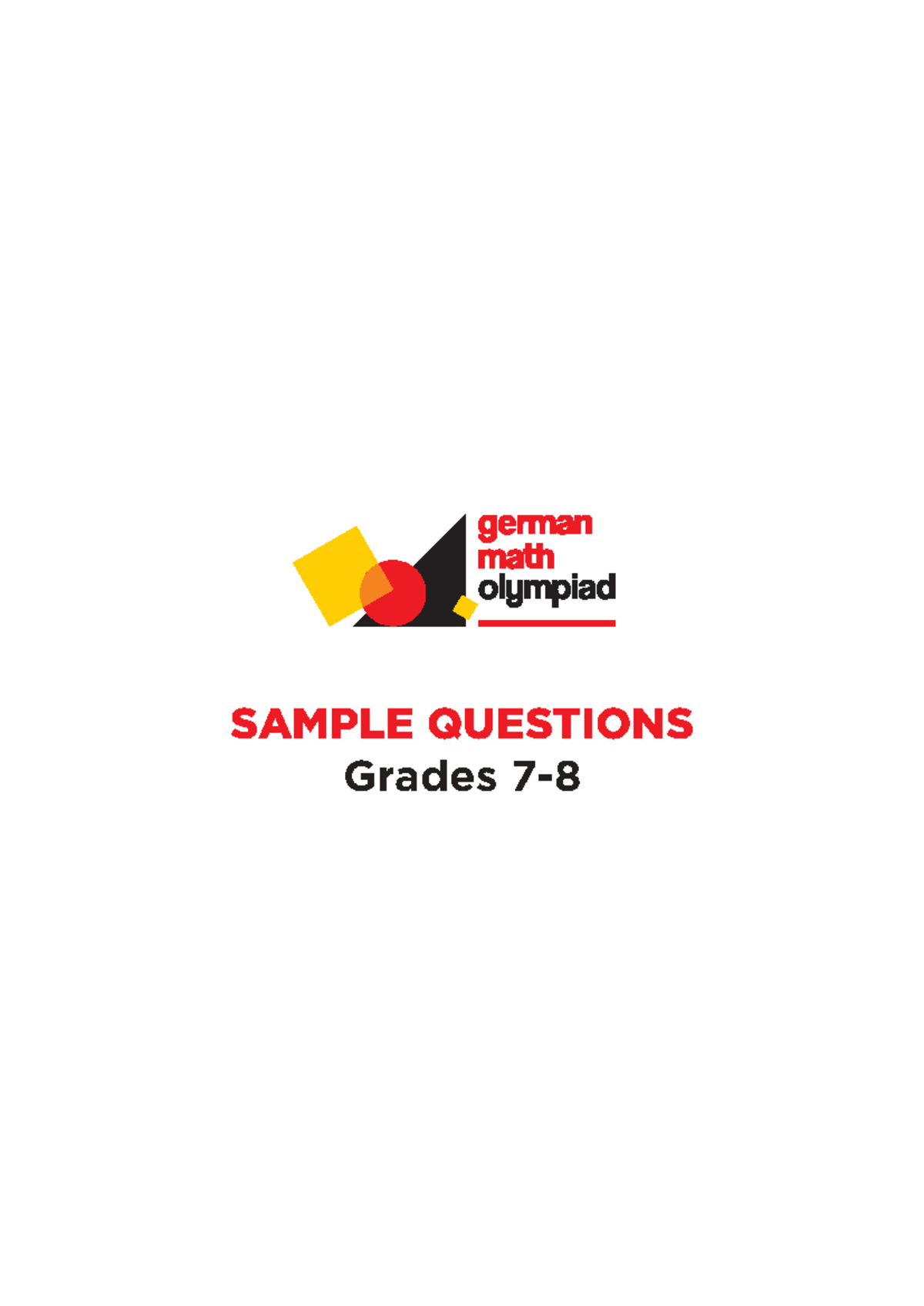 German Math Sample Questions 7-8: Practice Problems and Solutions - Studocu