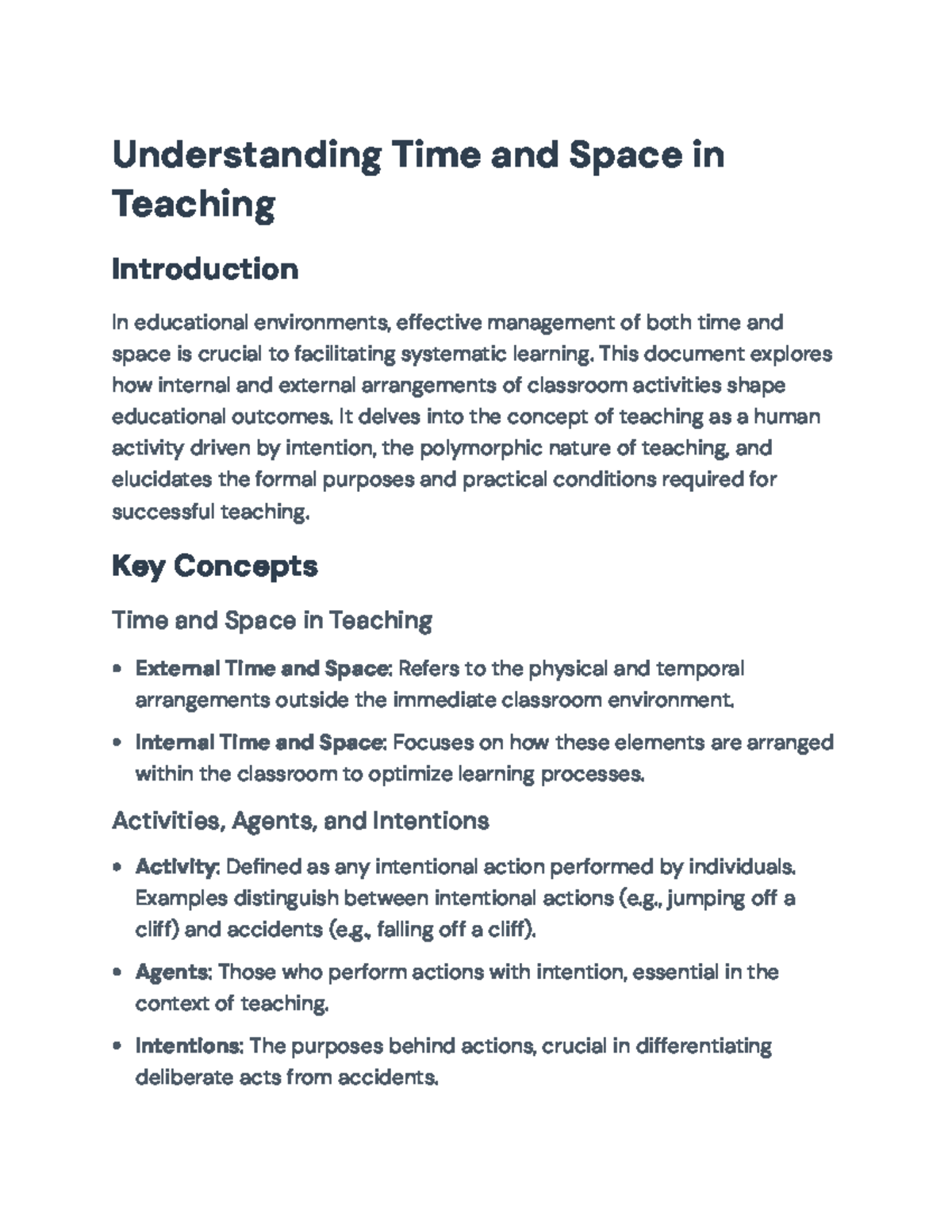 Effective Teaching Strategies: Time & Space Management in Classrooms ...