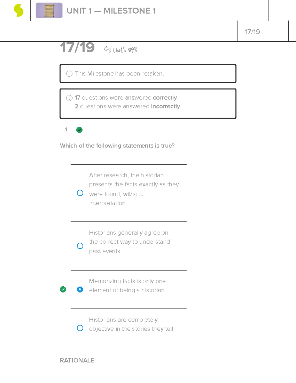 Unit 1 Milestone 1: US History Exam Review and Analysis - Studocu