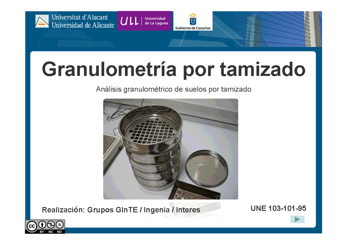 TEMA2-Granulometria por tamizado - Granulometría por tamizado Análisis ...