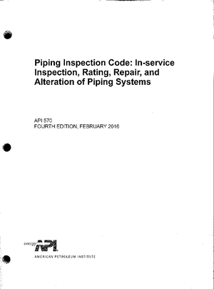 API RP 577 standard - Welding Processes, Inspection, and Metallurgy API ...