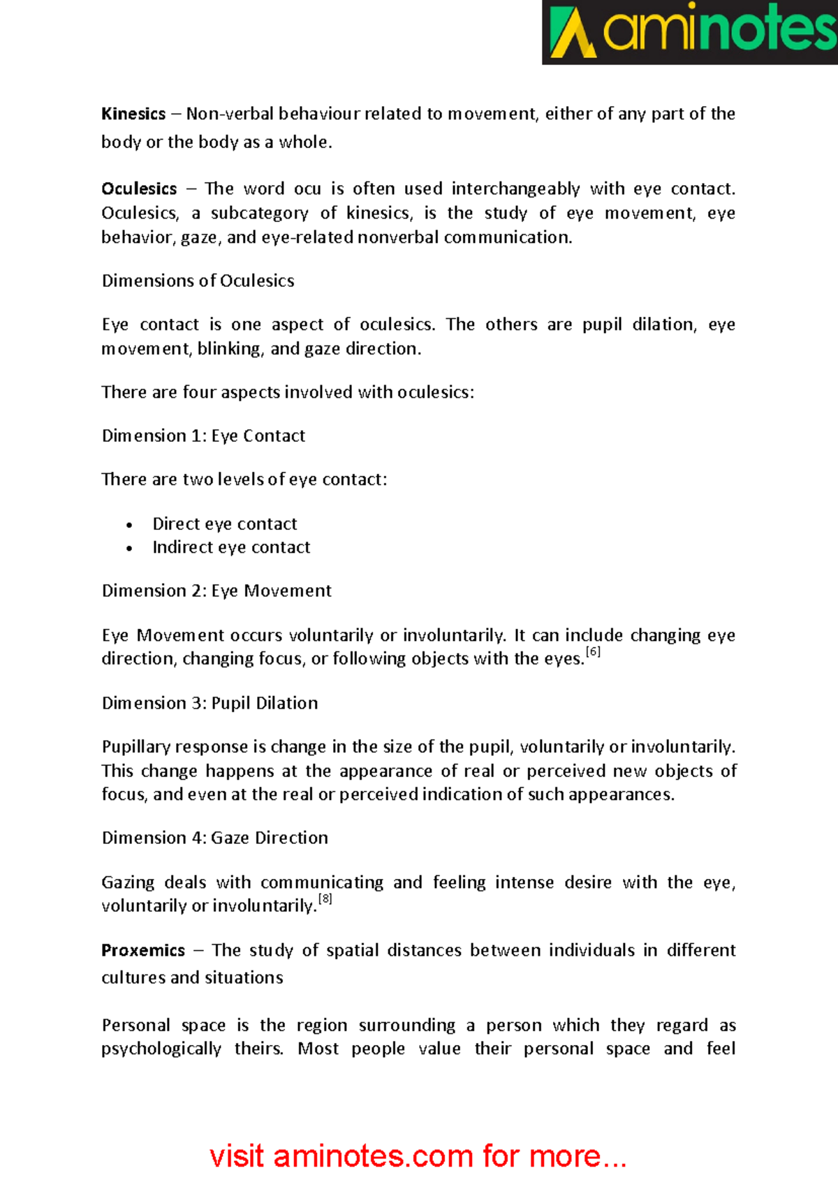 1 Koppact - Kinesics – Non-verbal behaviour related to movement, either ...