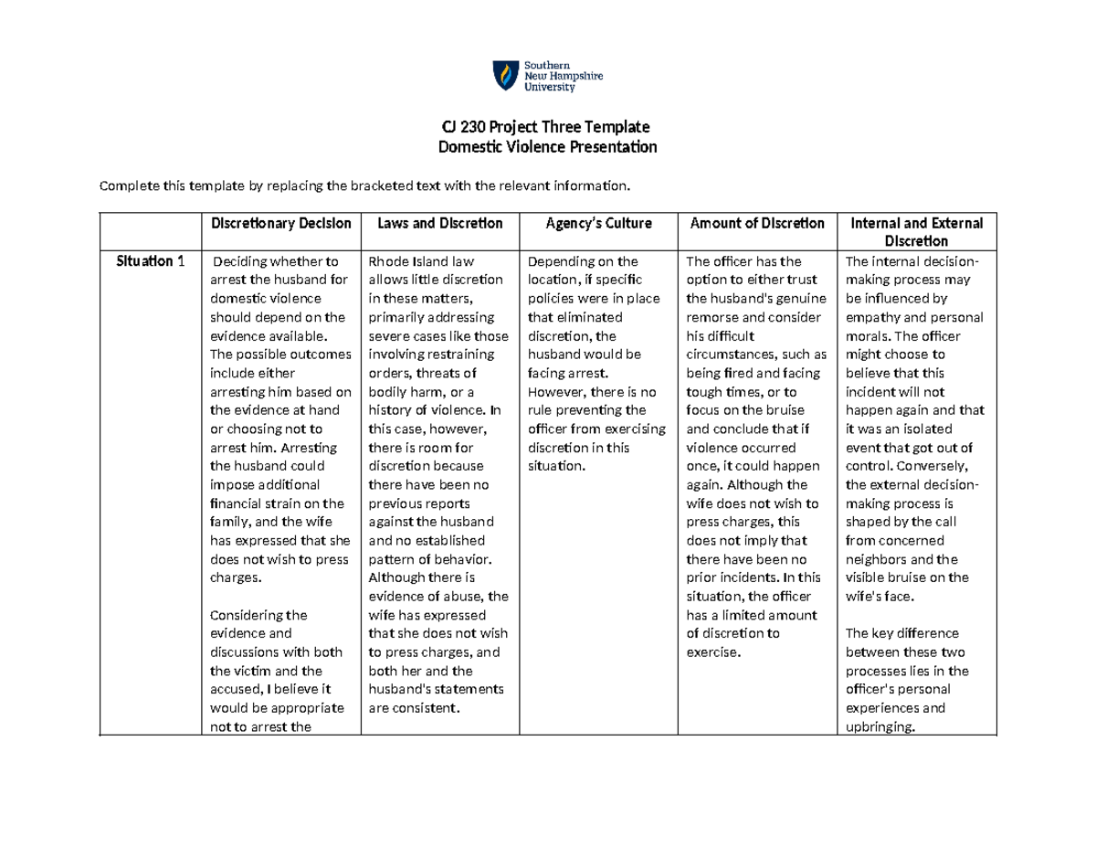 CJ 230 Project Three Template 2 - CJ 230 Project Three Template ...