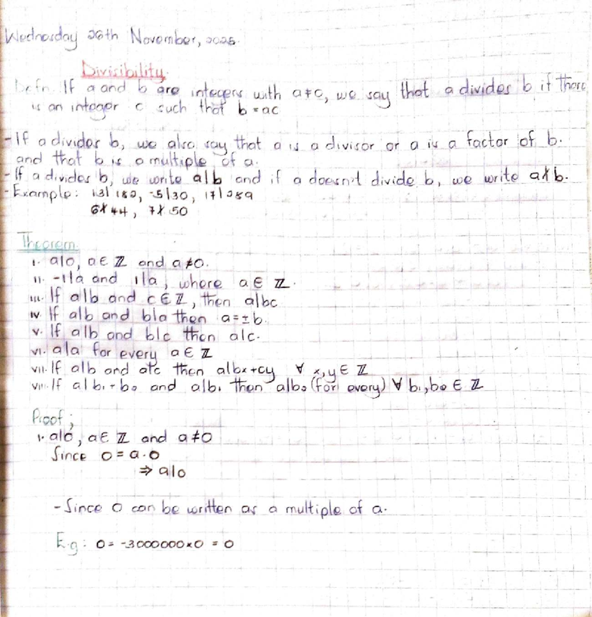 Updated Number Theory Notes: Divisibility, GCD, and Prime Factorization ...