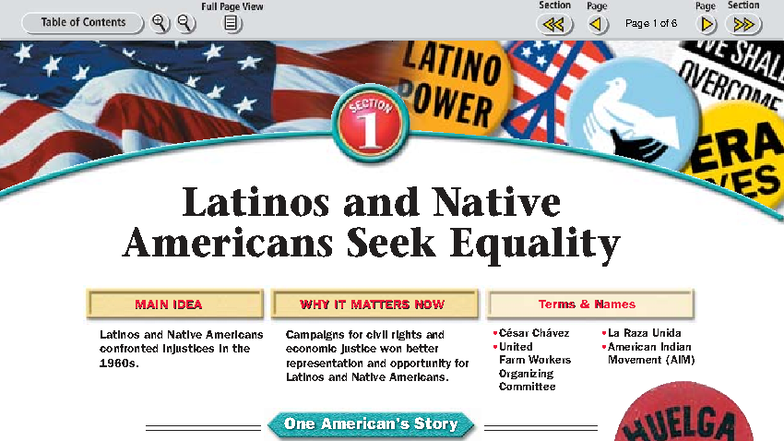 Latinos & Native Americans: Equality Movements in the 1960s - Studocu