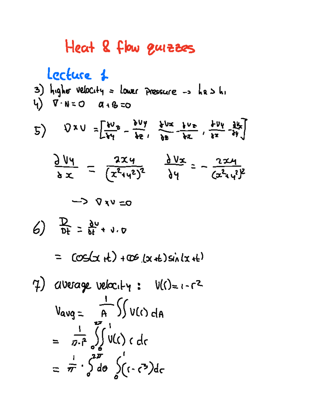 Quizzes - Heat Flow Concepts and Answers (Course Code: TBA) - Studeersnel