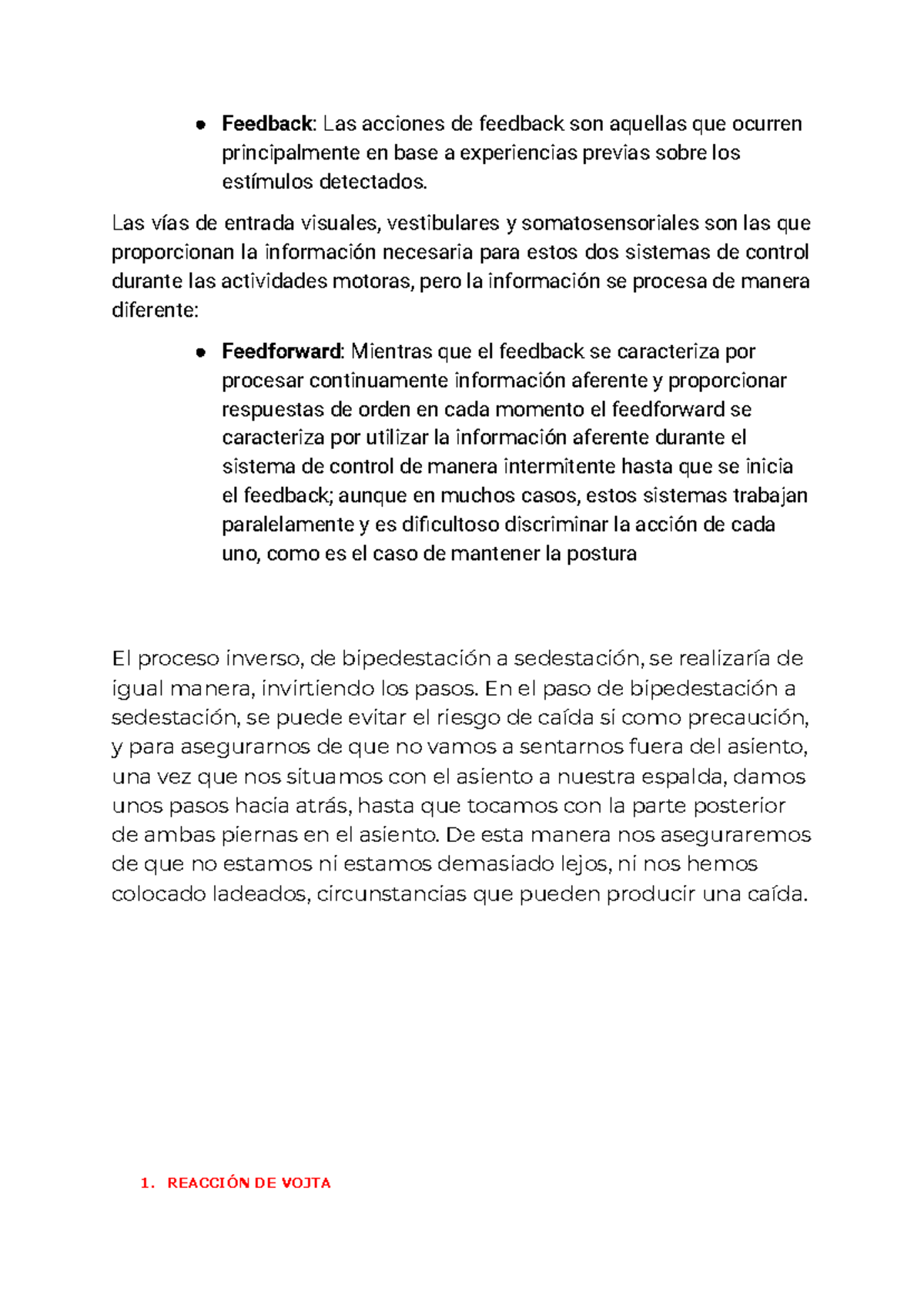 Reacciones Posturales en Recién Nacidos: Estudio Completo - Studocu