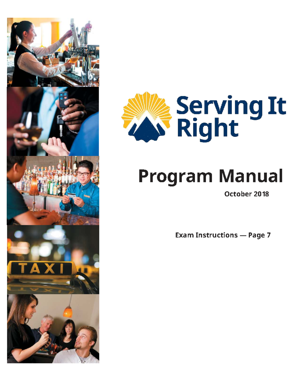 SIR Manual 2019: Responsible Beverage Service Guidelines - Studocu