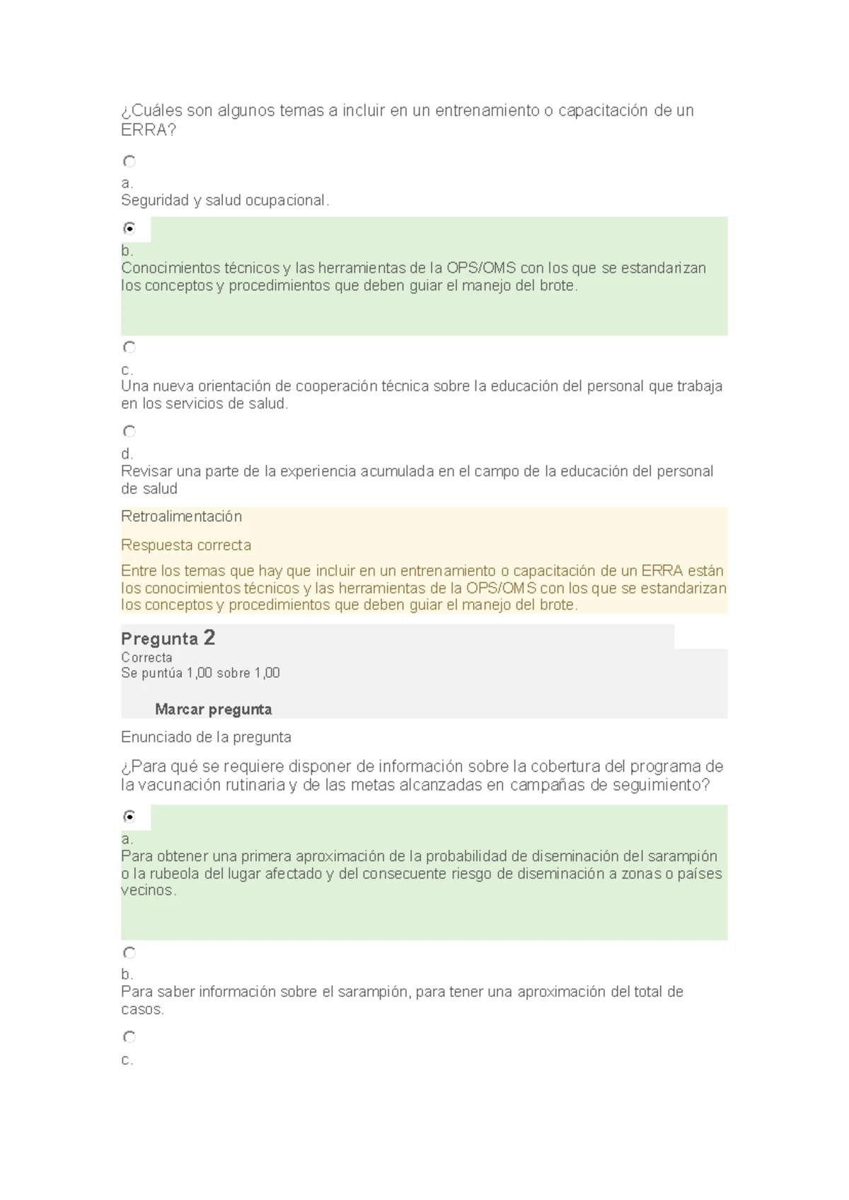 Respuestas y Preguntas sobre el Brote de Sarampión - Curso DE Sarampión ...
