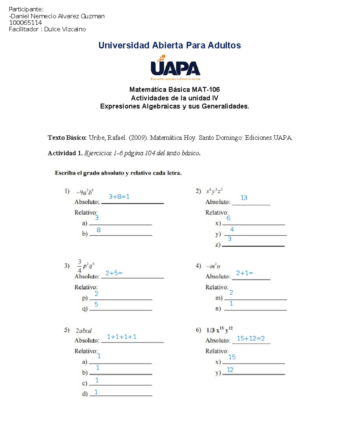 Matematica unidad IV - Universidad Abierta Para Adultos Matemática ...