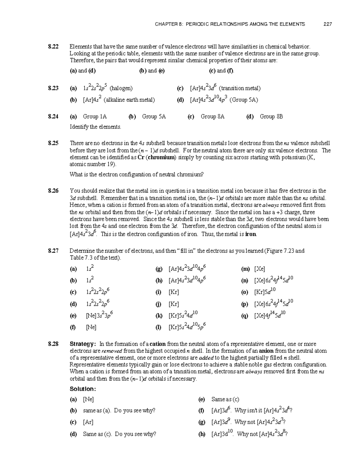 CHAPTER 8: PERIODIC RELATIONSHIPS IN ELEMENTS - CHEM 10TH ED. - Studocu