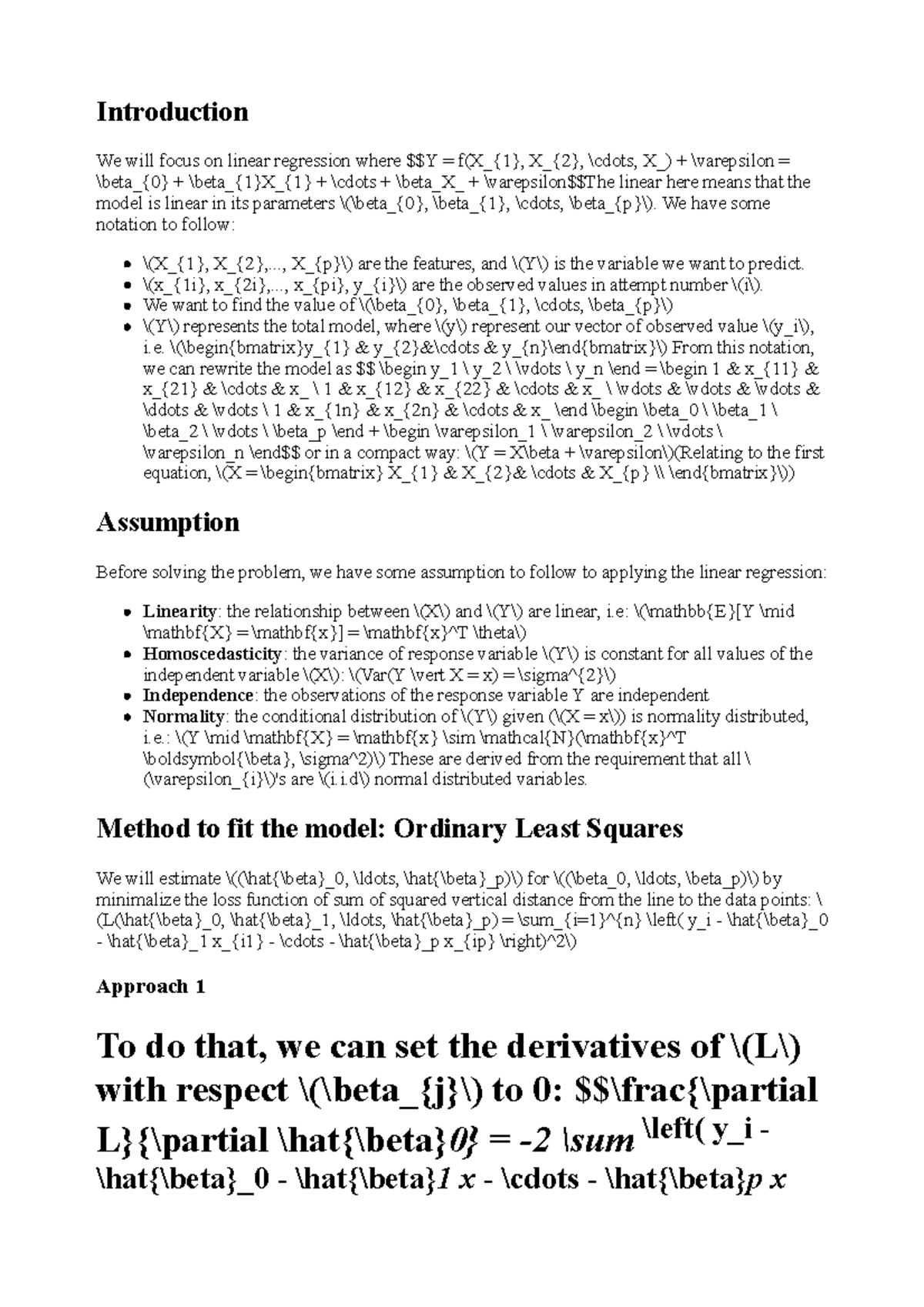 Linear Regression Concepts and Methods - Course Code: CHUONG 7 - Studocu