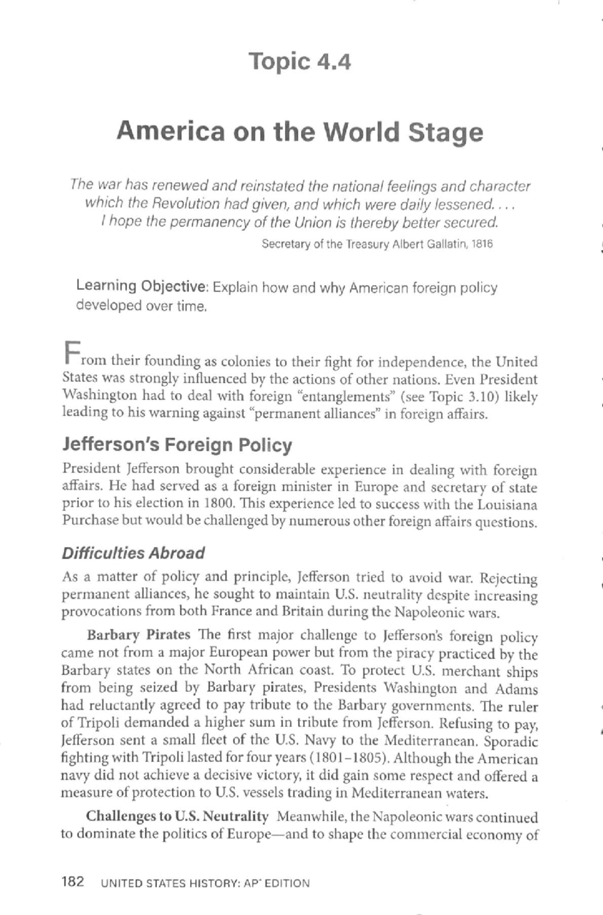 America on the World Stage: Analyzing the War of 1812 and Foreign ...