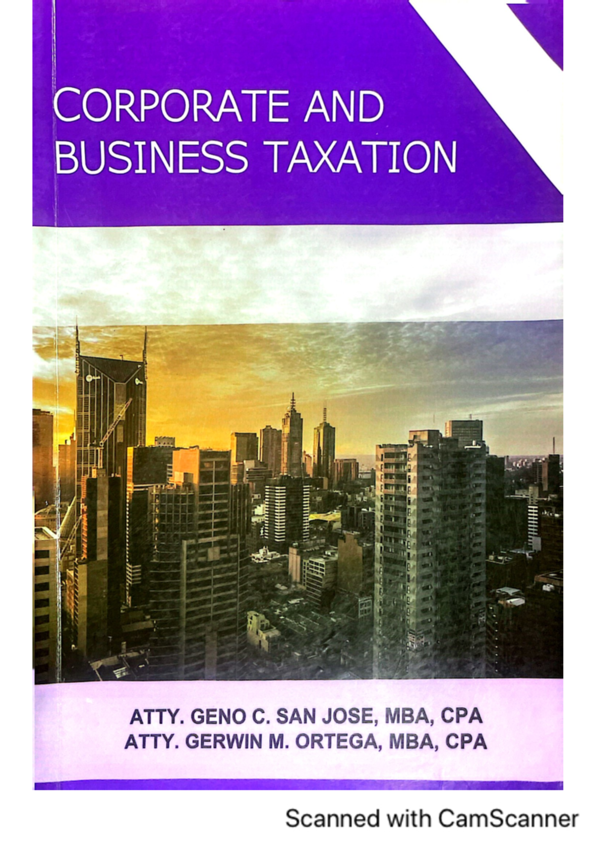 Bus Tax - Chapter 1: Income Tax on Corporations Overview - Studocu