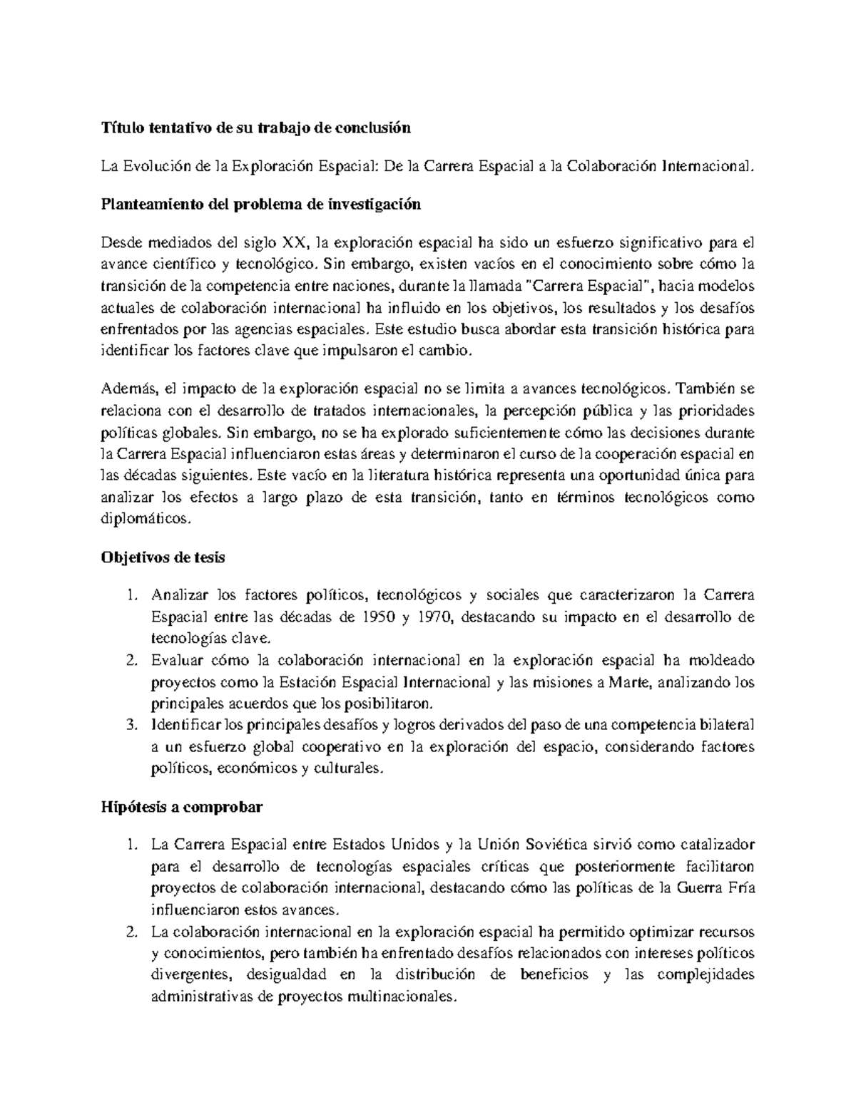 Evolución de la Exploración Espacial: De la Competencia a la ...