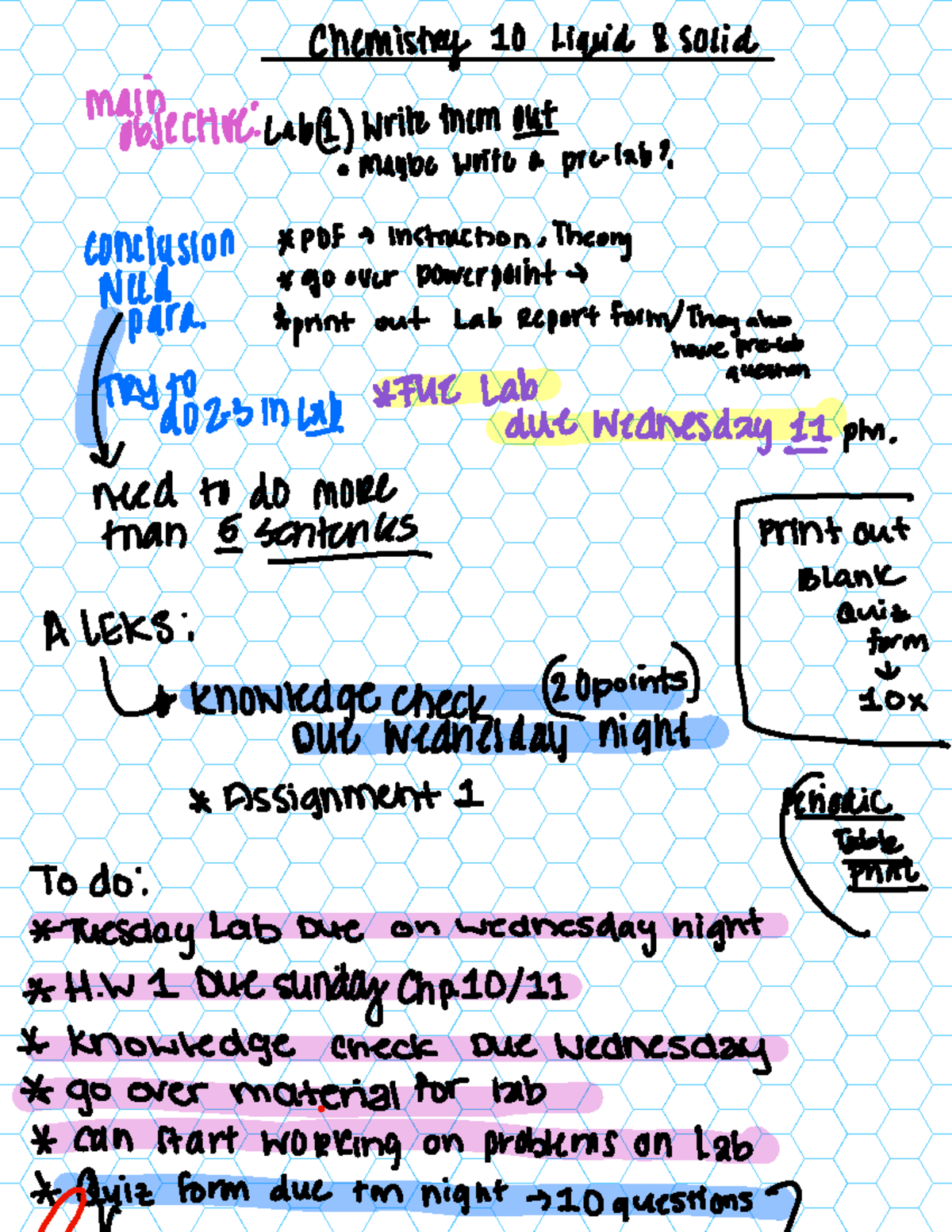 Chemistry 10 Liquid-Solid Intermolecular Forces Lab Notes - Studocu