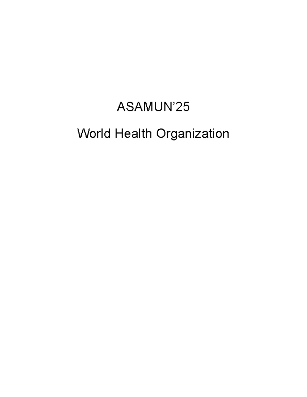 Asamun'25 - Understanding Autism Spectrum Disorder: WHO Insights and ...