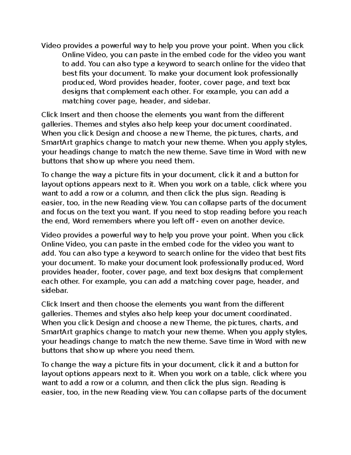 Word Document Formatting and Video Integration Guide - 2454112024 - Studocu