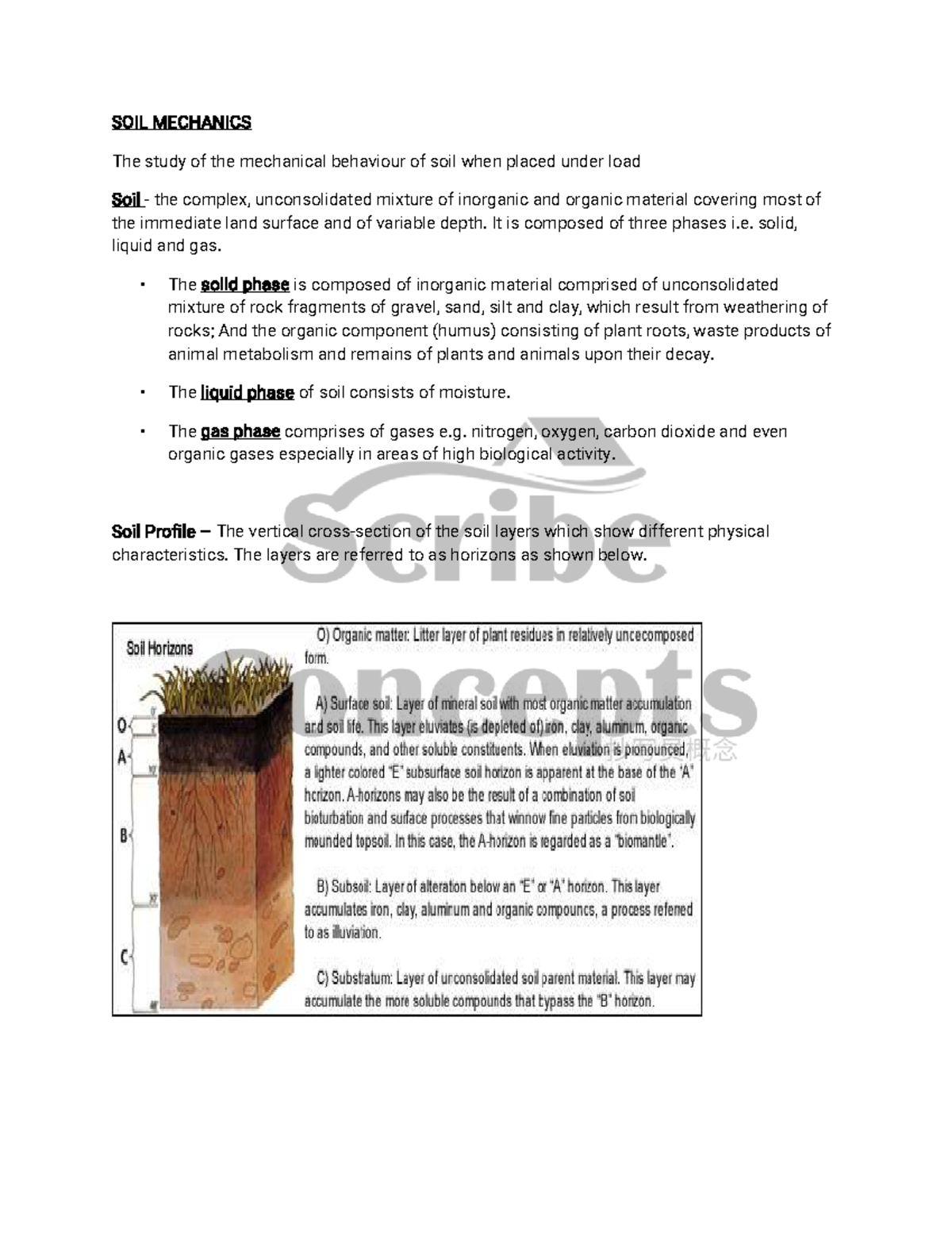 Soil Mechanics Lecture Notes 1: Basics and Key Concepts - Studocu