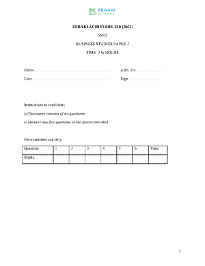 Uzima borehole drilling system - KENYA CERTIFICATE OF SECONDARY ...