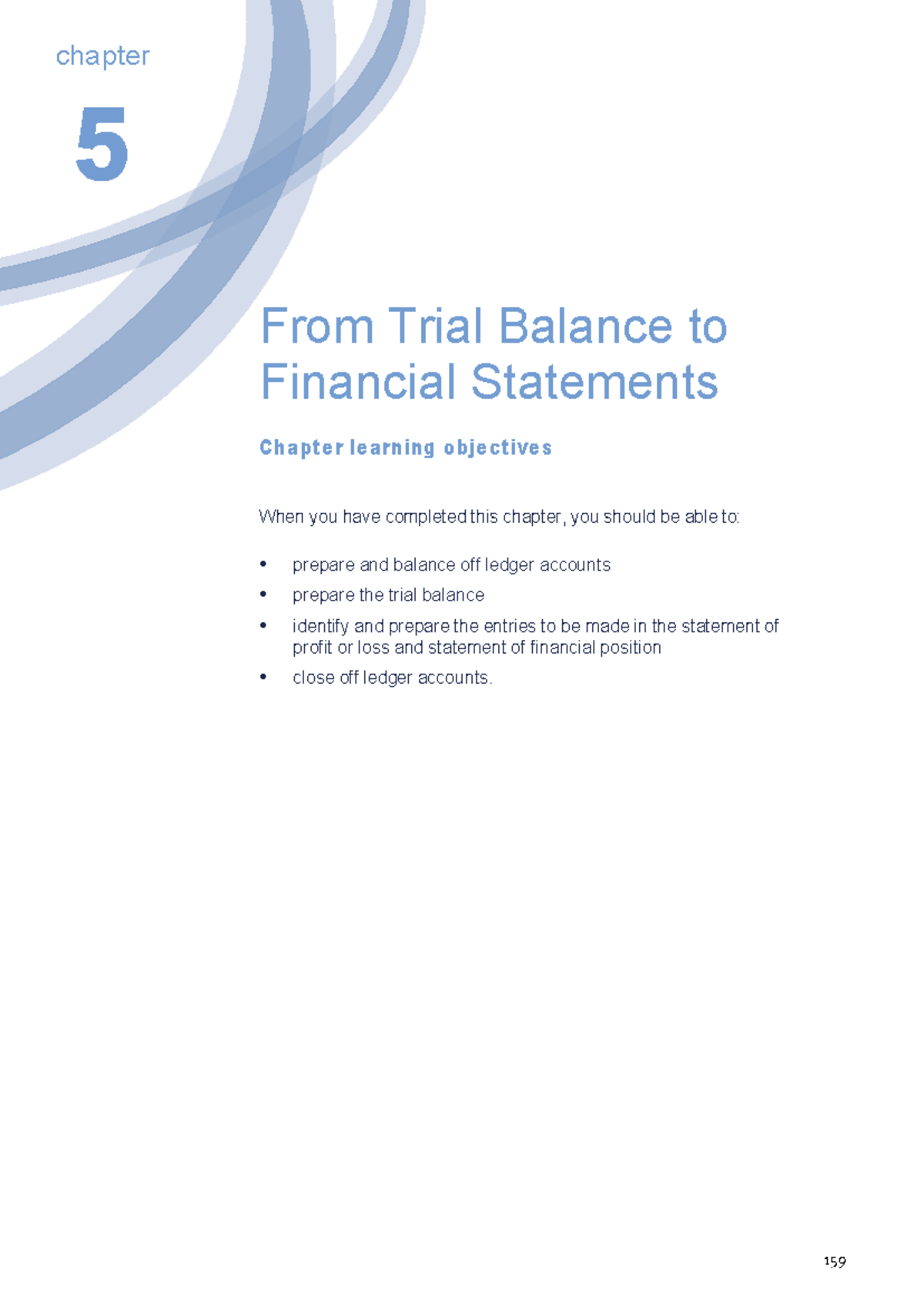 Chapter 5: From Trial Balance to Financial Statements - Overview and ...
