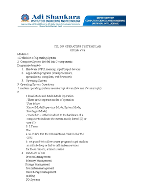 40+ operating system interview questions (2025) - Interviewbit - Studocu