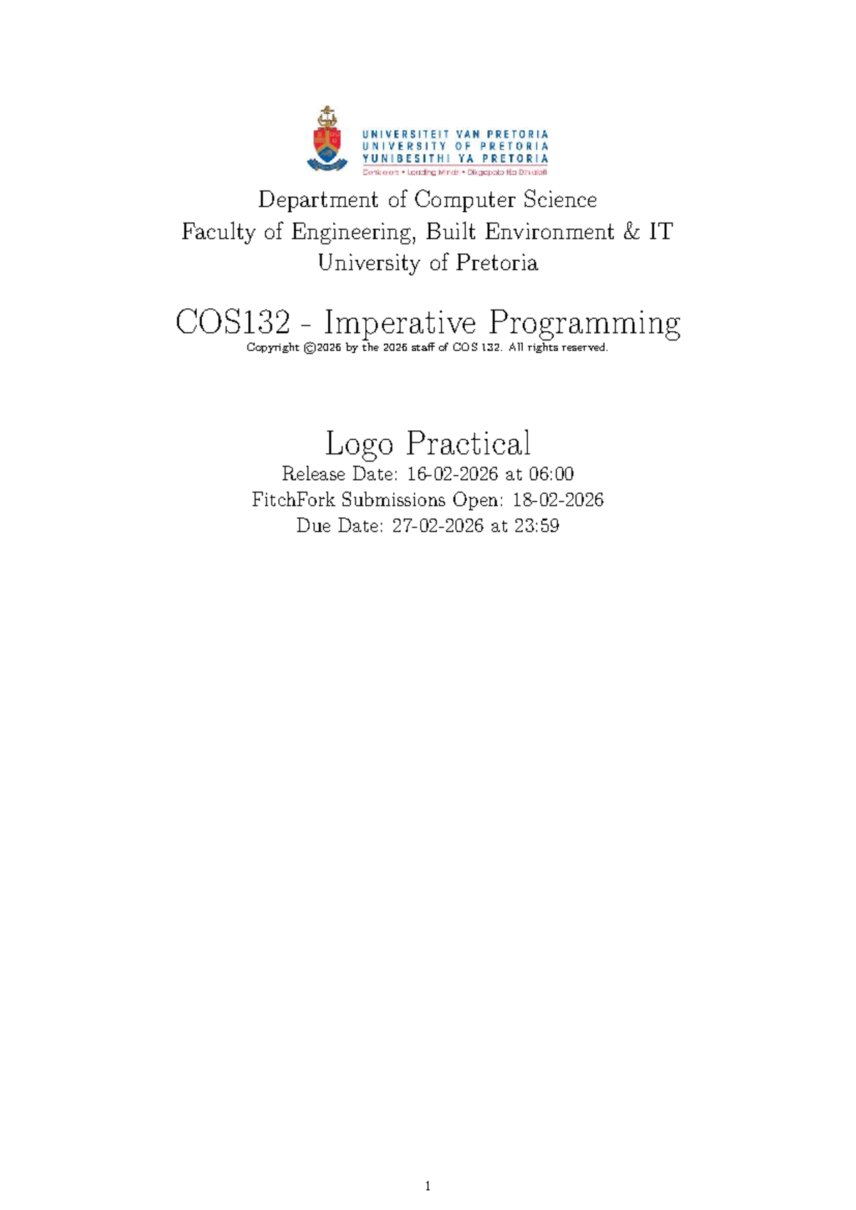 COS132 2026 Logo Practical: Maze Generation and Traversal Tasks - Studocu