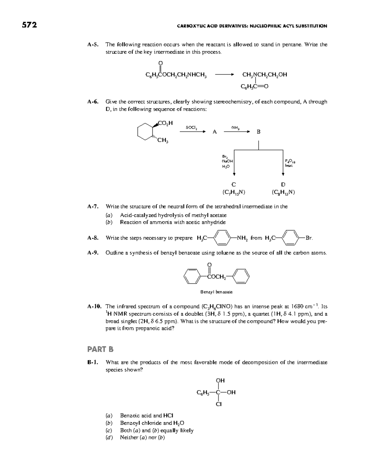572 Organic Chemistry: Carboxylic Acid Derivatives & Reactions - Studocu