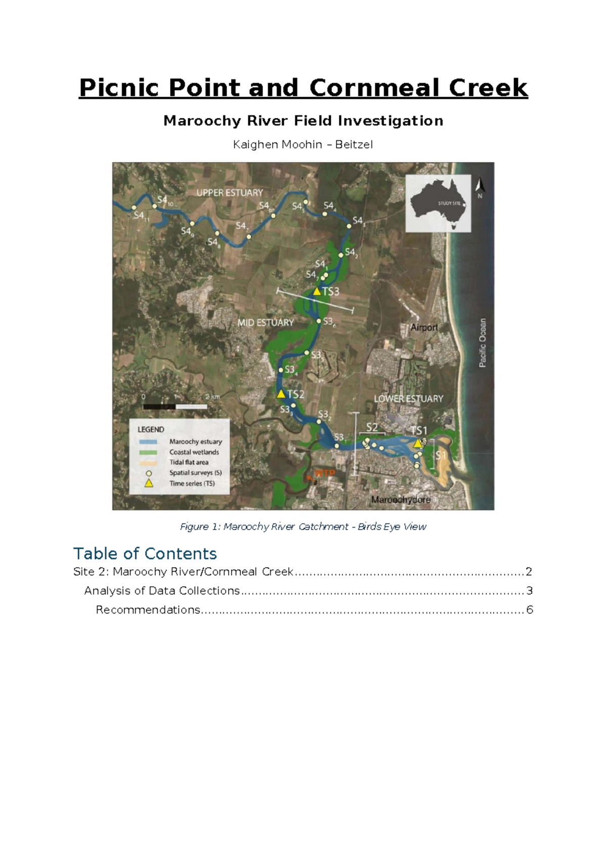 Geography Final: Field Investigation of Maroochy River Ecosystems - Studocu