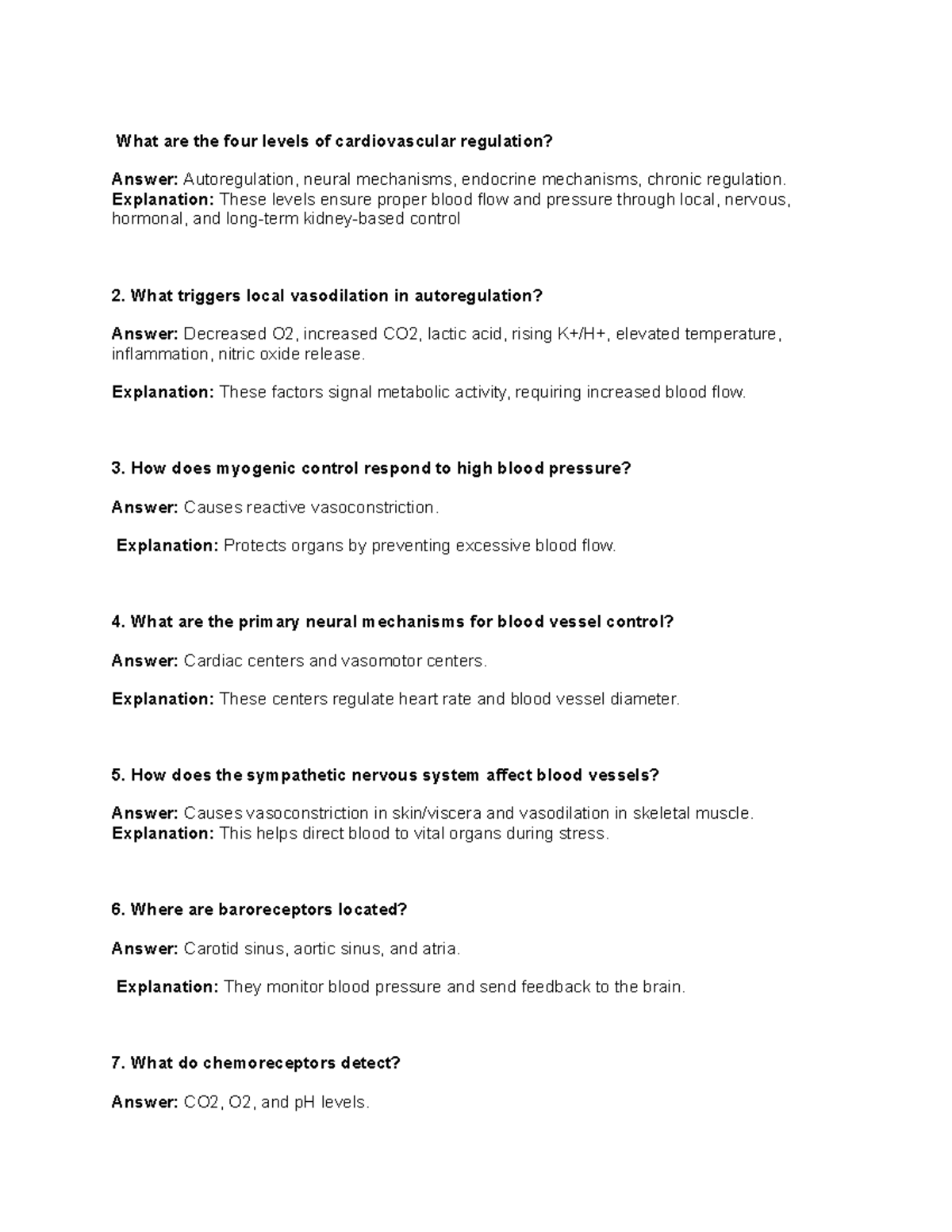 20-2 - practice question for ch21-2 - What are the four levels of ...