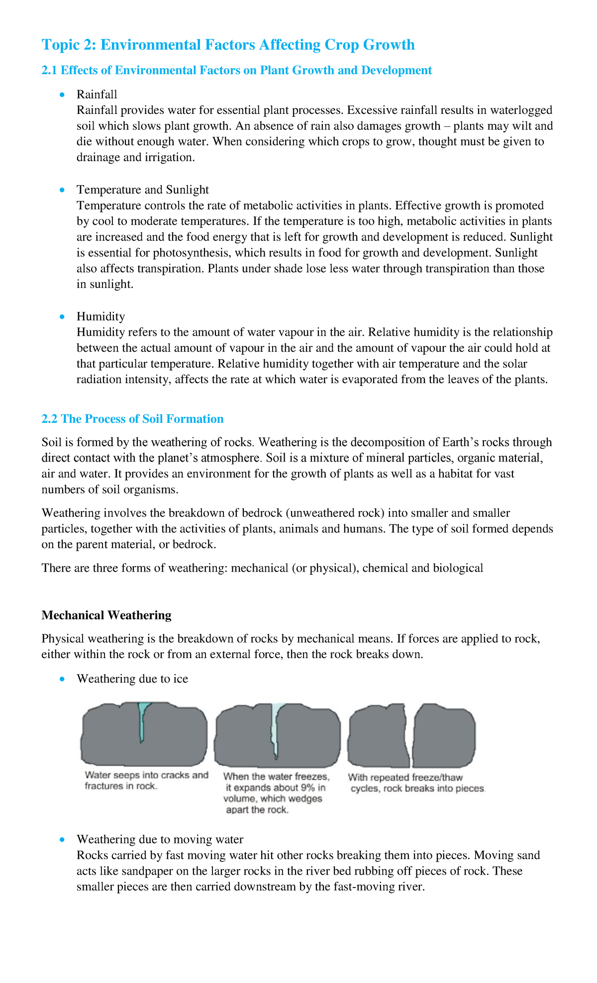 2a. Environmental Factors Impacting Crop Growth and Soil Formation ...